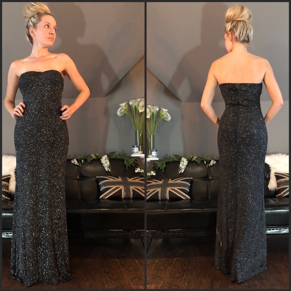Jump | Dresses | Jump Black Strapless Prom Dress | Poshmark